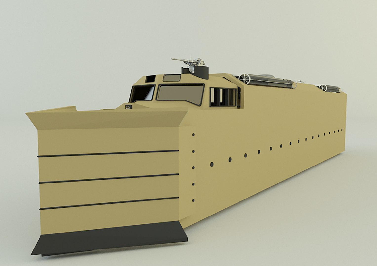 Armored Locomotive Train 3D Model 3D - TurboSquid 2038461