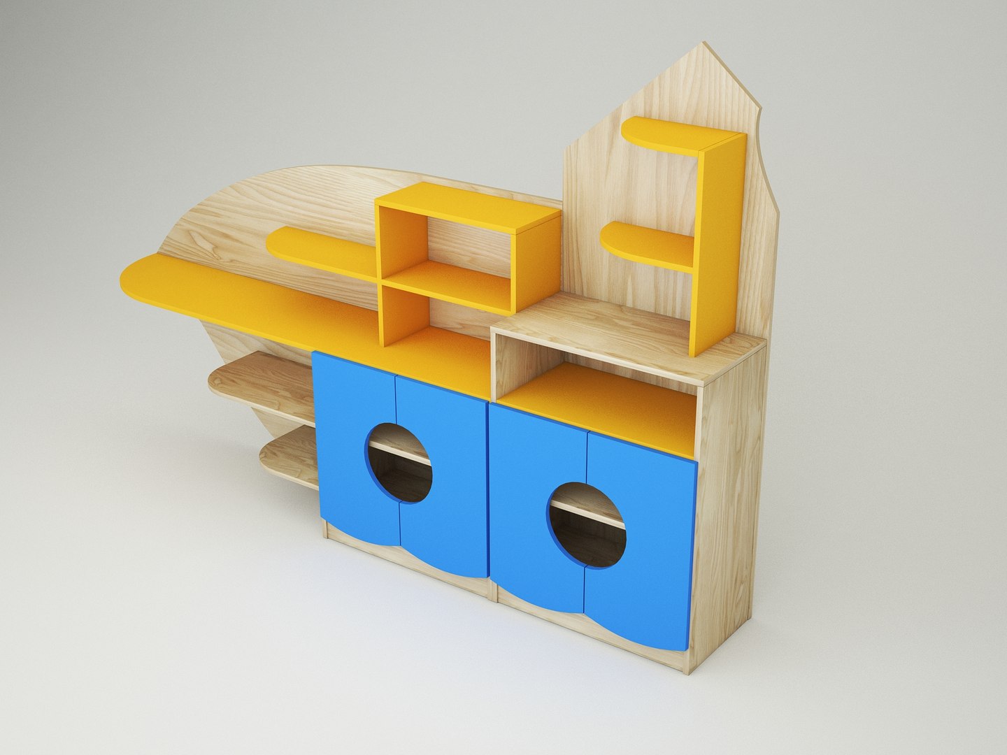 Kids Cabinet Ship 3D Model - TurboSquid 1963110