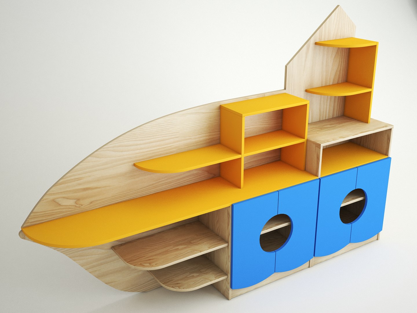 Kids Cabinet Ship 3D Model - TurboSquid 1963110