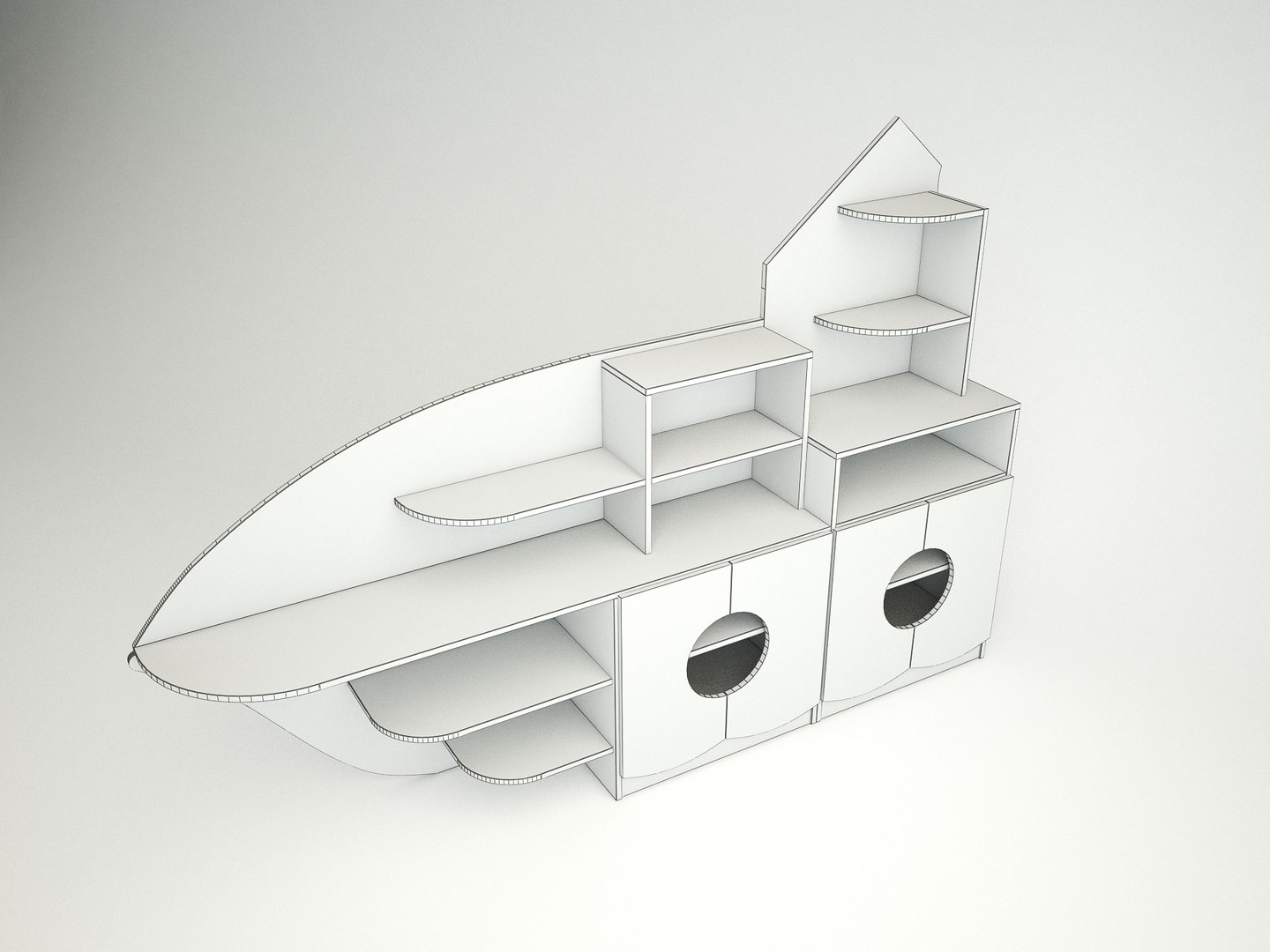 Kids Cabinet Ship 3D Model - TurboSquid 1963110