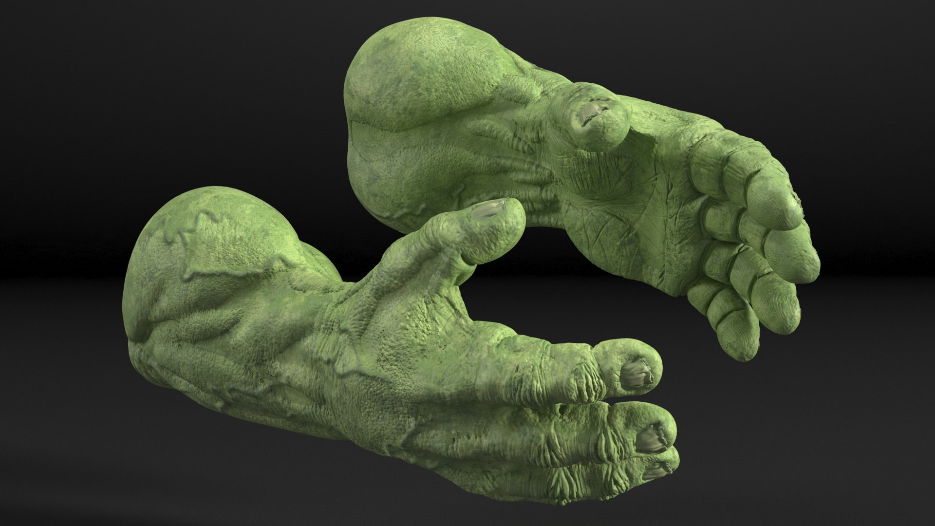 Hulk Hands Rigged for Maya 3D model - TurboSquid 1918516
