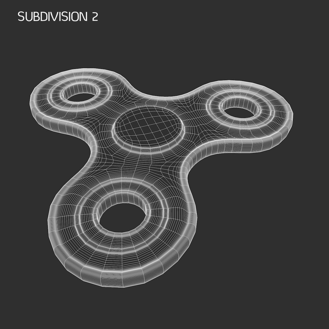 3D Model Fidget Spinner - TurboSquid 1163522