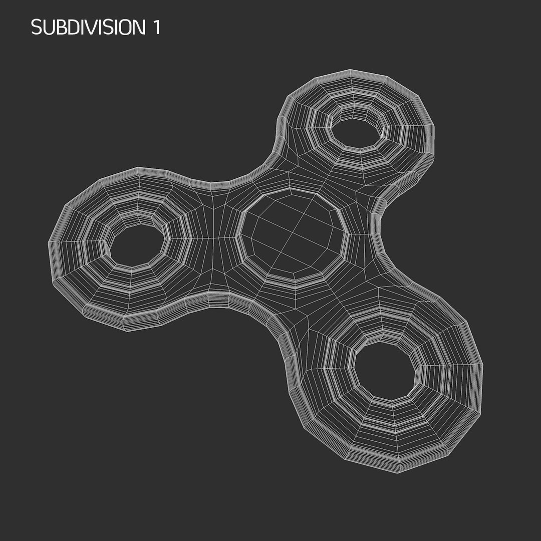 3D Model Fidget Spinner - TurboSquid 1163522