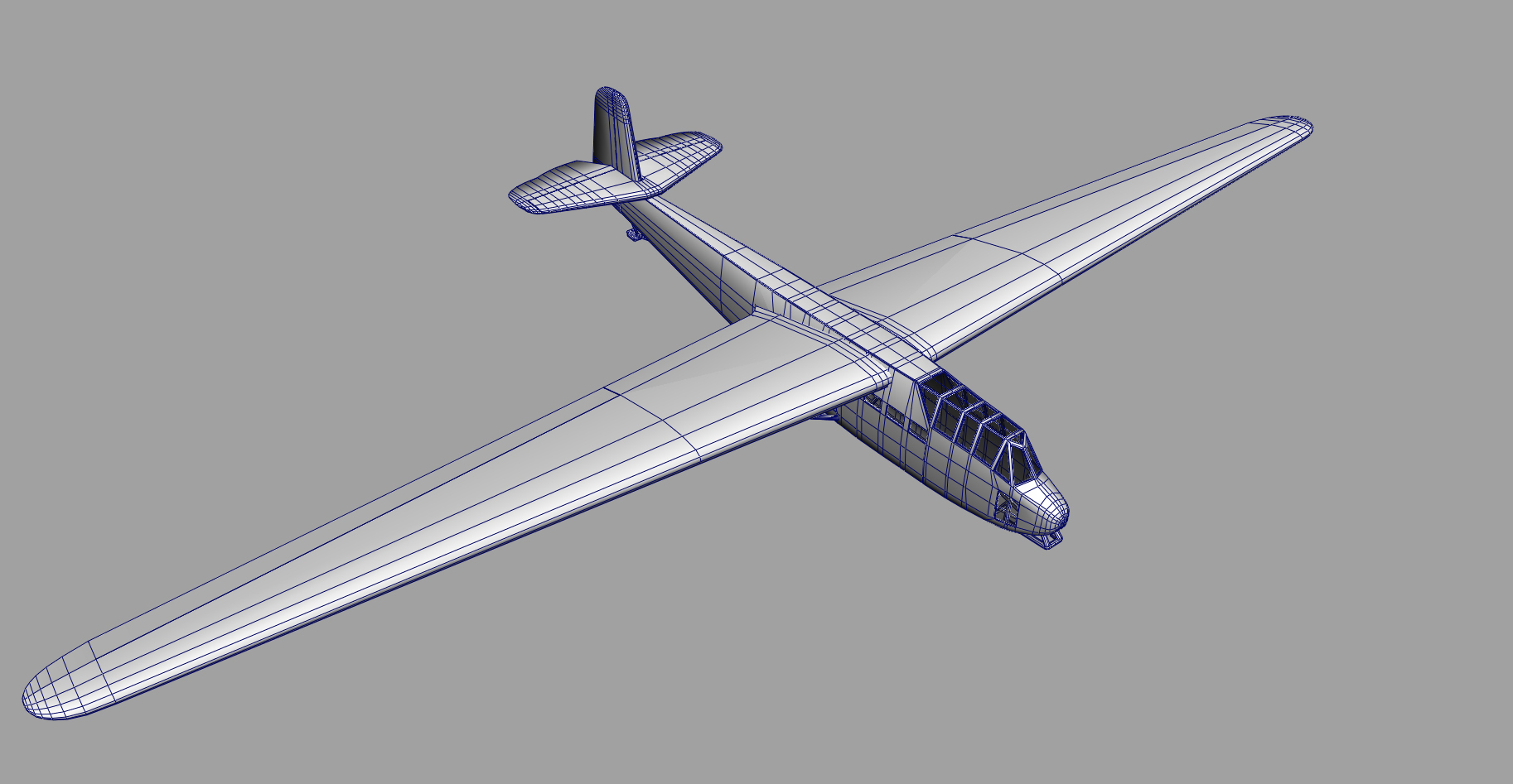 dfs 230 german glider 3d model