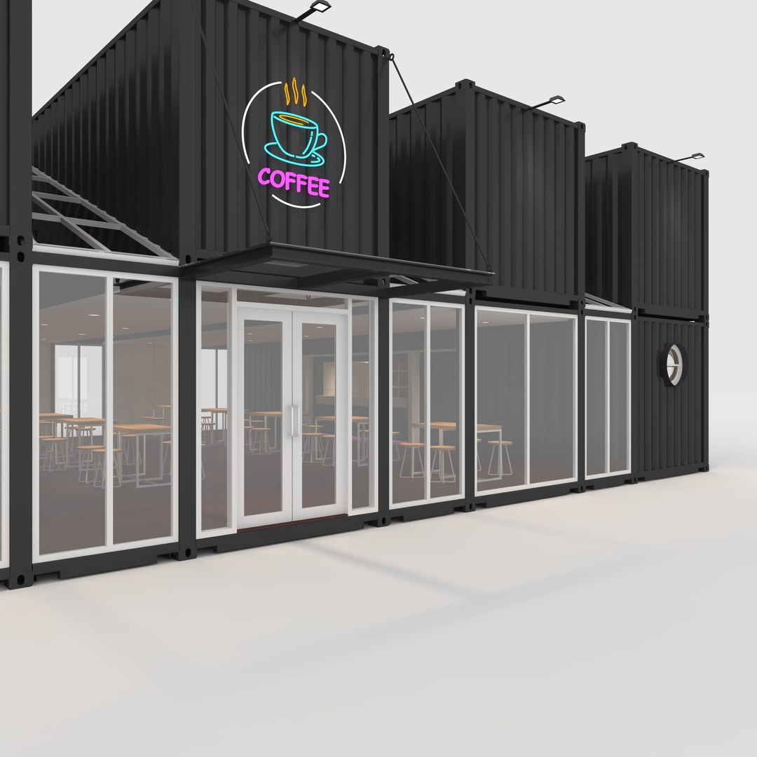 Container Cafe 12 3D Model - TurboSquid 2204551