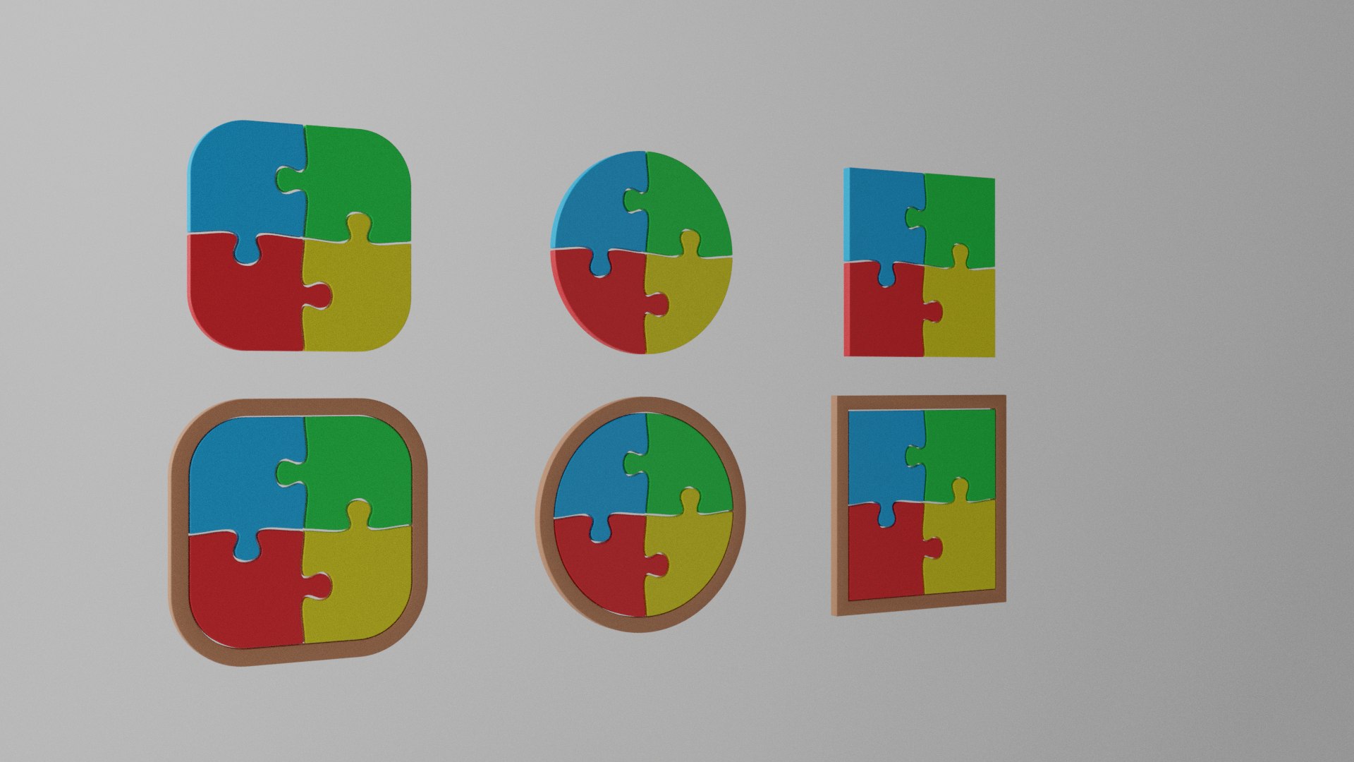 Jigsaw Puzzle Collection 3D model - TurboSquid 1755467