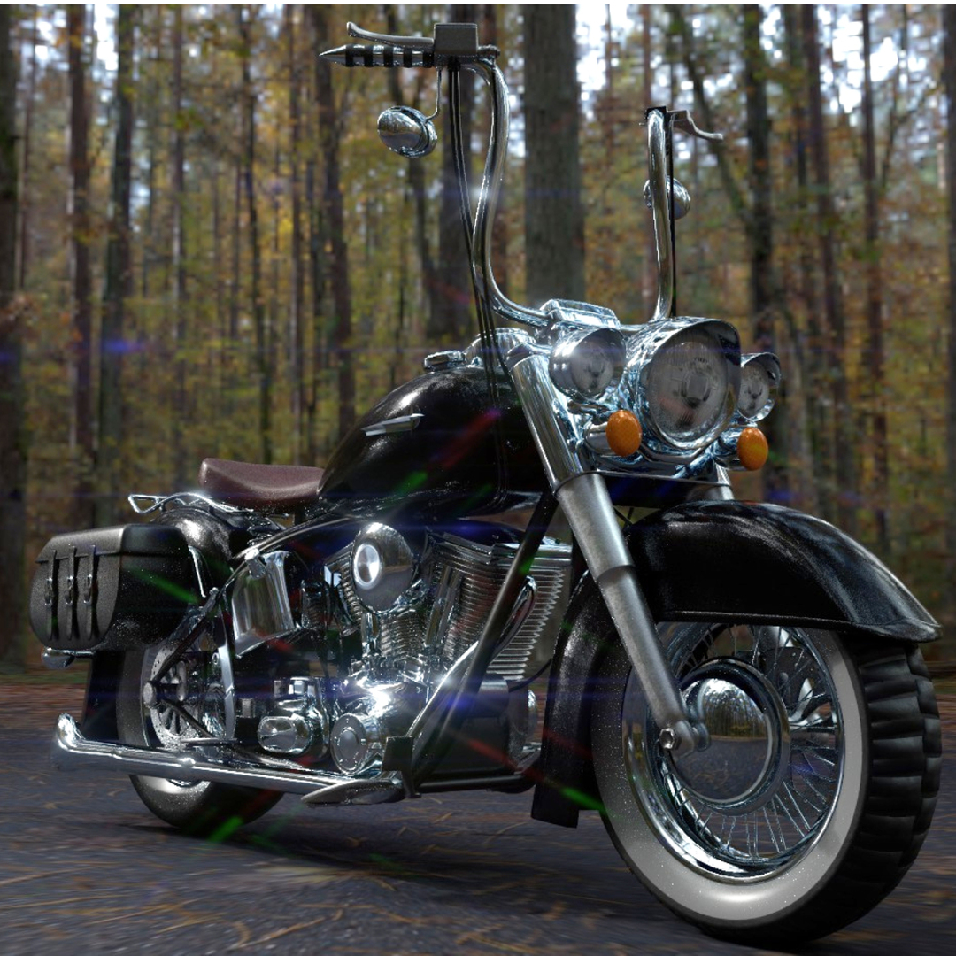 3D custom motorcycle model - TurboSquid 1569367