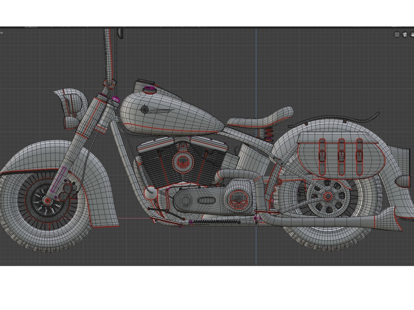 3D Custom Motorcycle Model - TurboSquid 1569367
