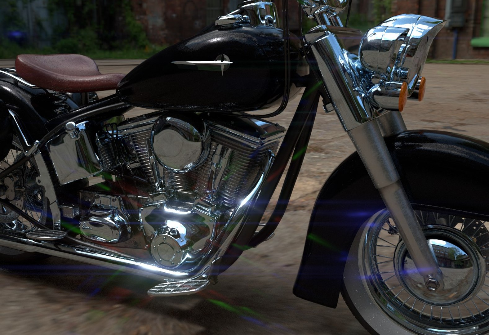 3D Custom Motorcycle Model - TurboSquid 1569367