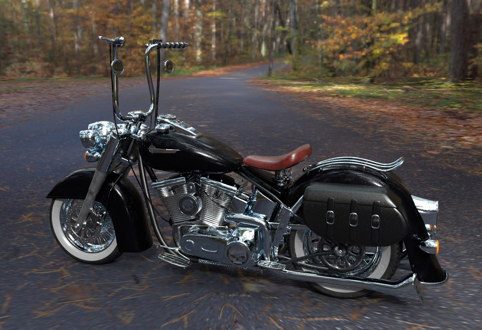 3D Custom Motorcycle Model - TurboSquid 1569367