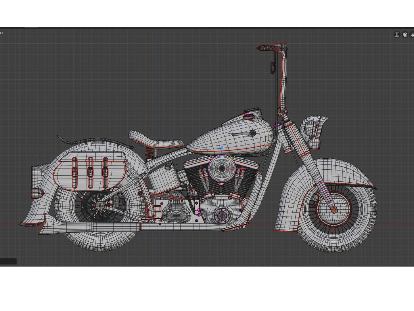 3D Custom Motorcycle Model - TurboSquid 1569367