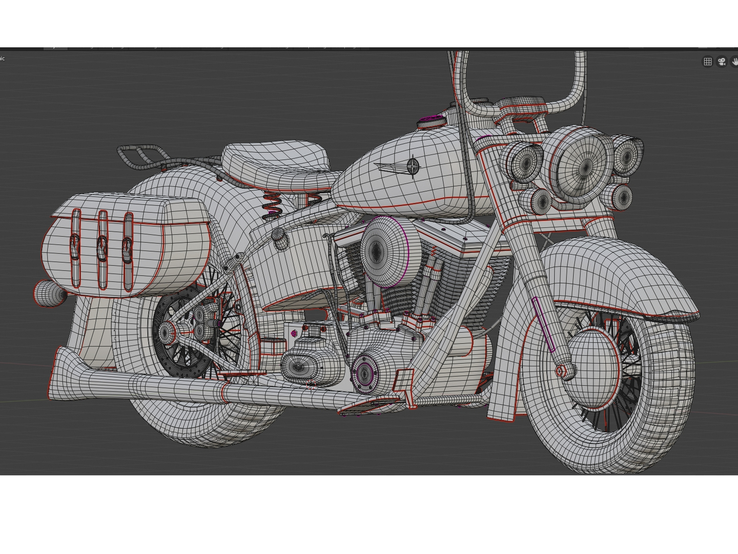 3D custom motorcycle model - TurboSquid 1569367