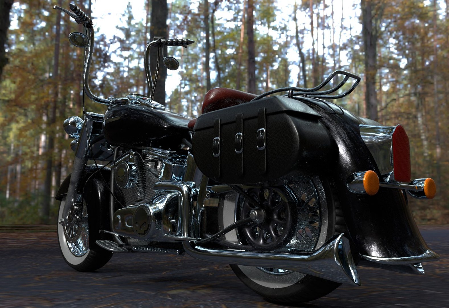 3D Custom Motorcycle Model - TurboSquid 1569367