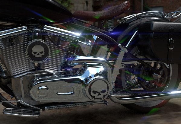 3D custom motorcycle model - TurboSquid 1569367