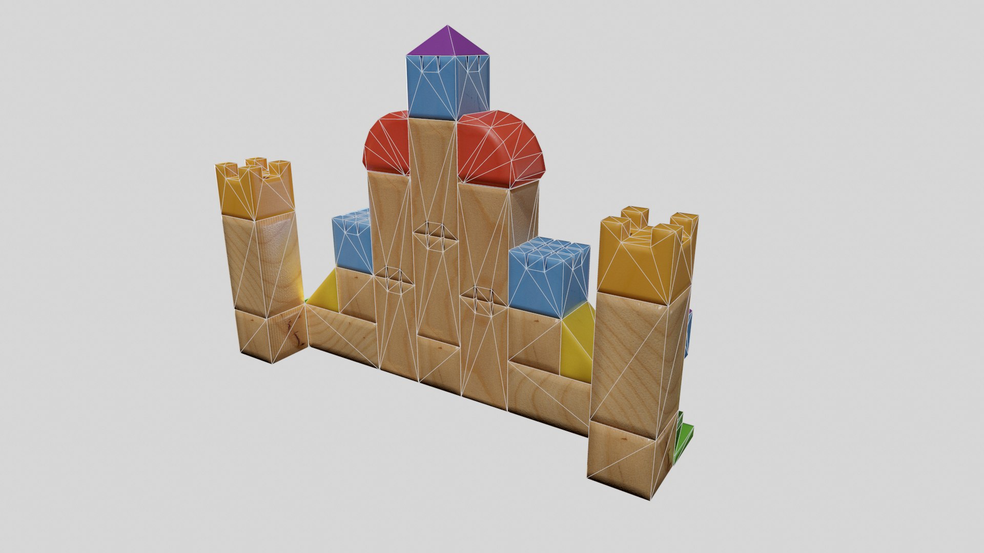 Kids toys bricks 3D model - TurboSquid 1596831