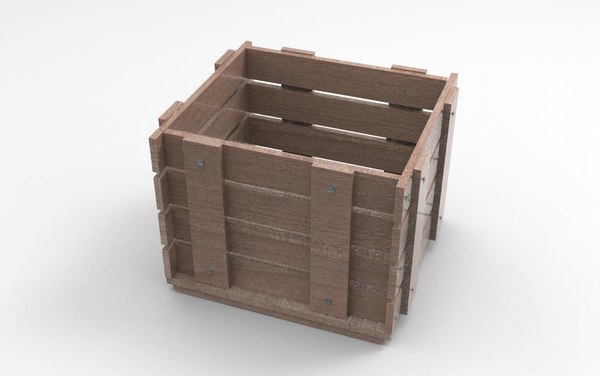modelo 3d Simple wood box - TurboSquid 1970280