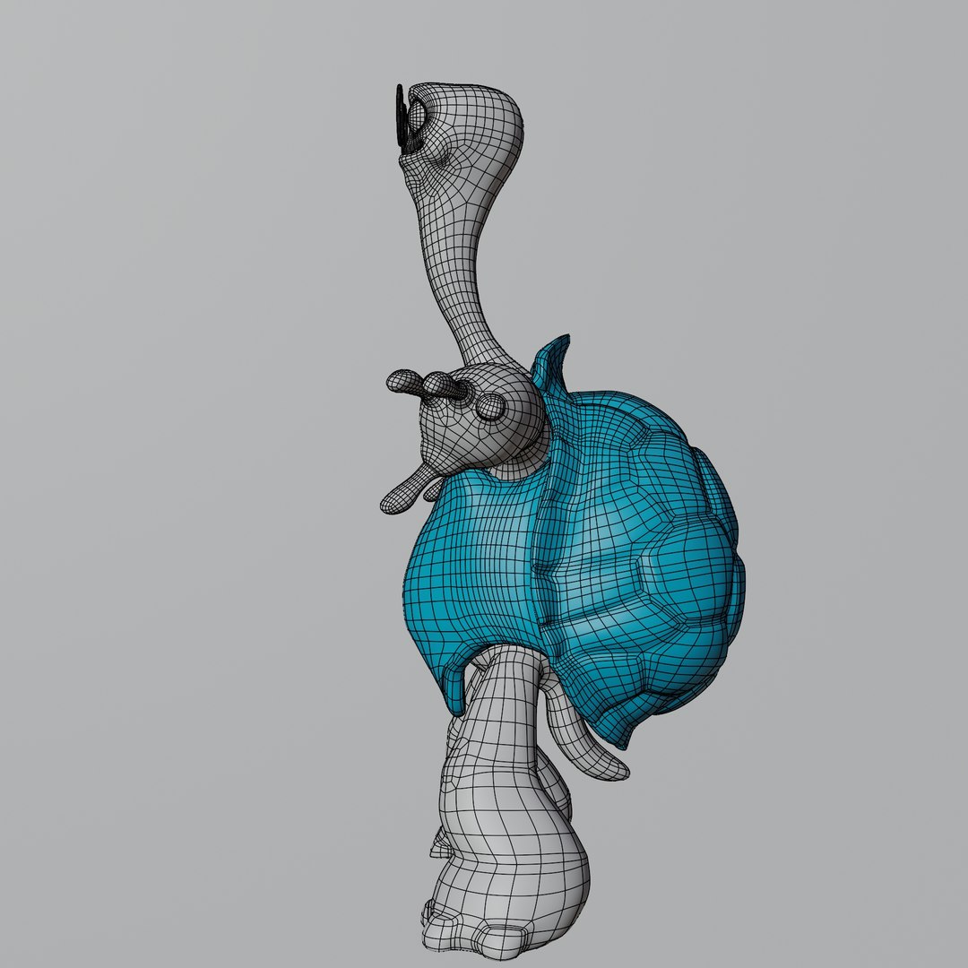 Turtle Rigged Character 3D Model - TurboSquid 2166357