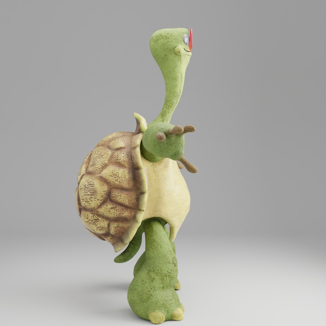 Turtle Rigged Character 3D Model - TurboSquid 2166357