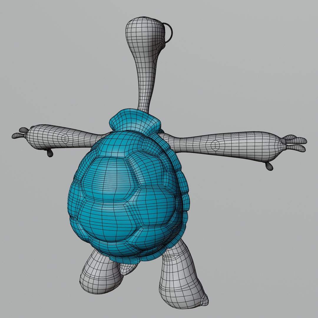 Turtle Rigged Character 3D Model - TurboSquid 2166357