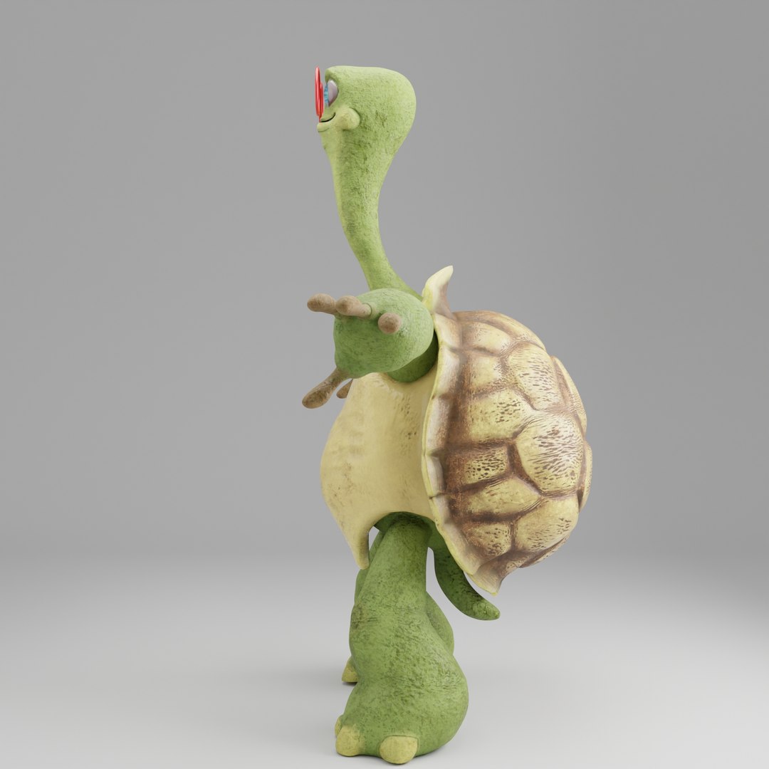 Turtle Rigged Character 3D Model - TurboSquid 2166357
