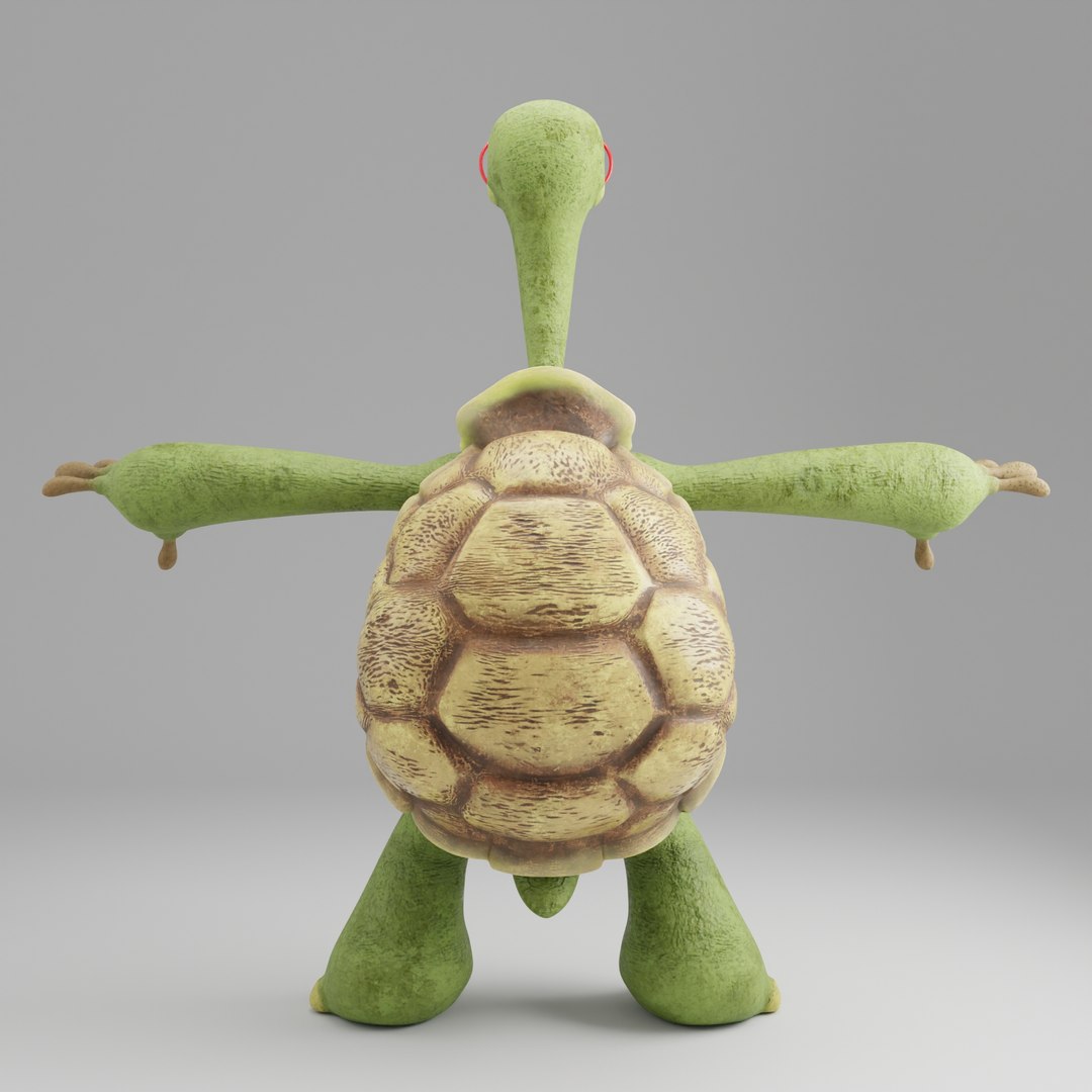 Turtle Rigged Character 3D Model - TurboSquid 2166357