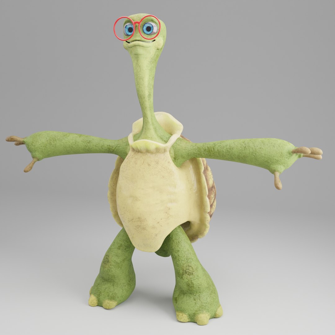 Turtle Rigged Character 3D Model - TurboSquid 2166357