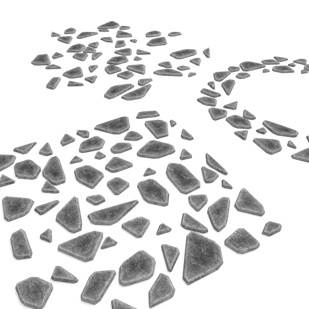 3D Stone Pathway 3 - TurboSquid 1561450