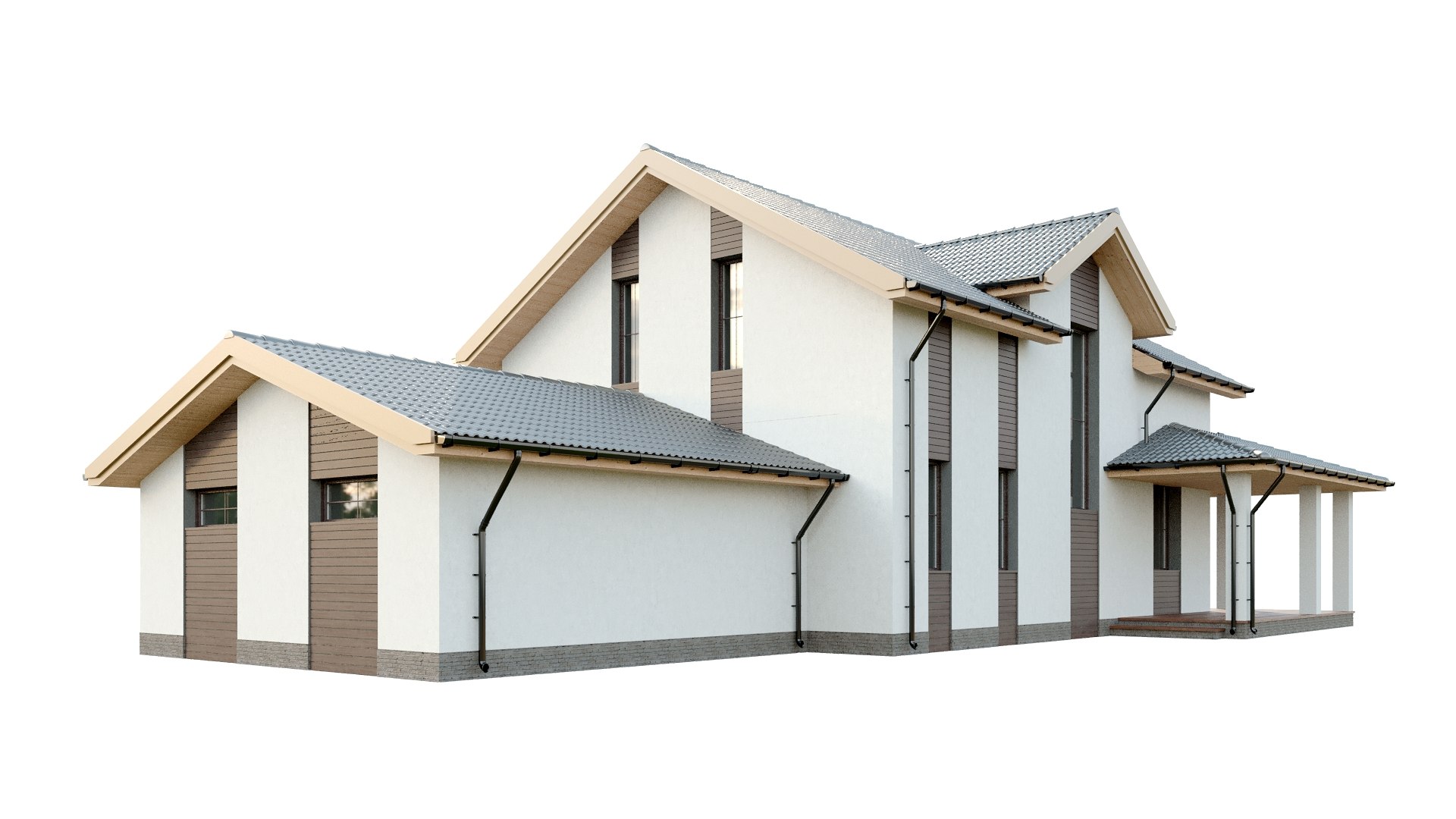 3D Simple Modern Cottage - TurboSquid 1880793