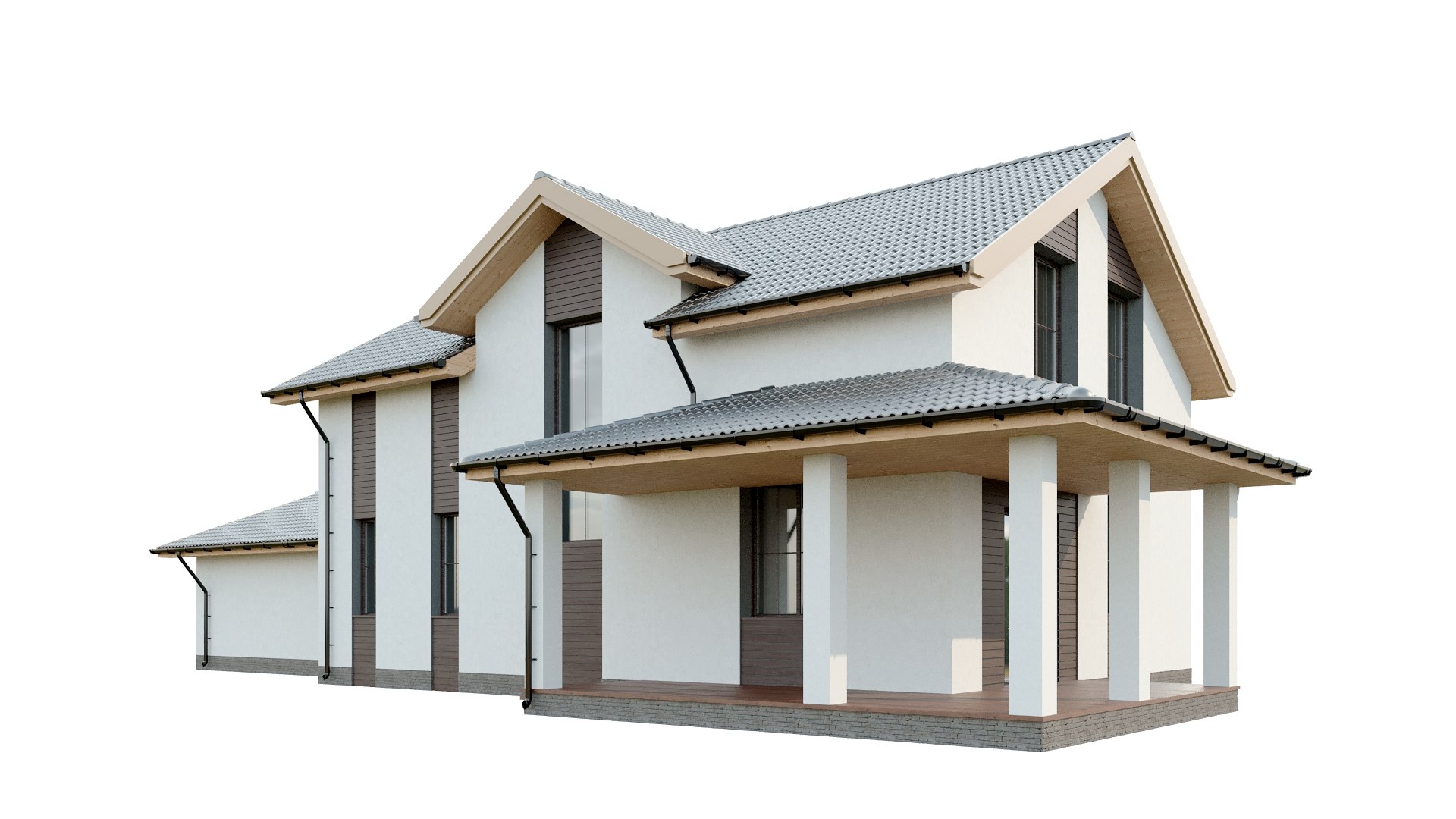 3D Simple Modern Cottage - TurboSquid 1880793