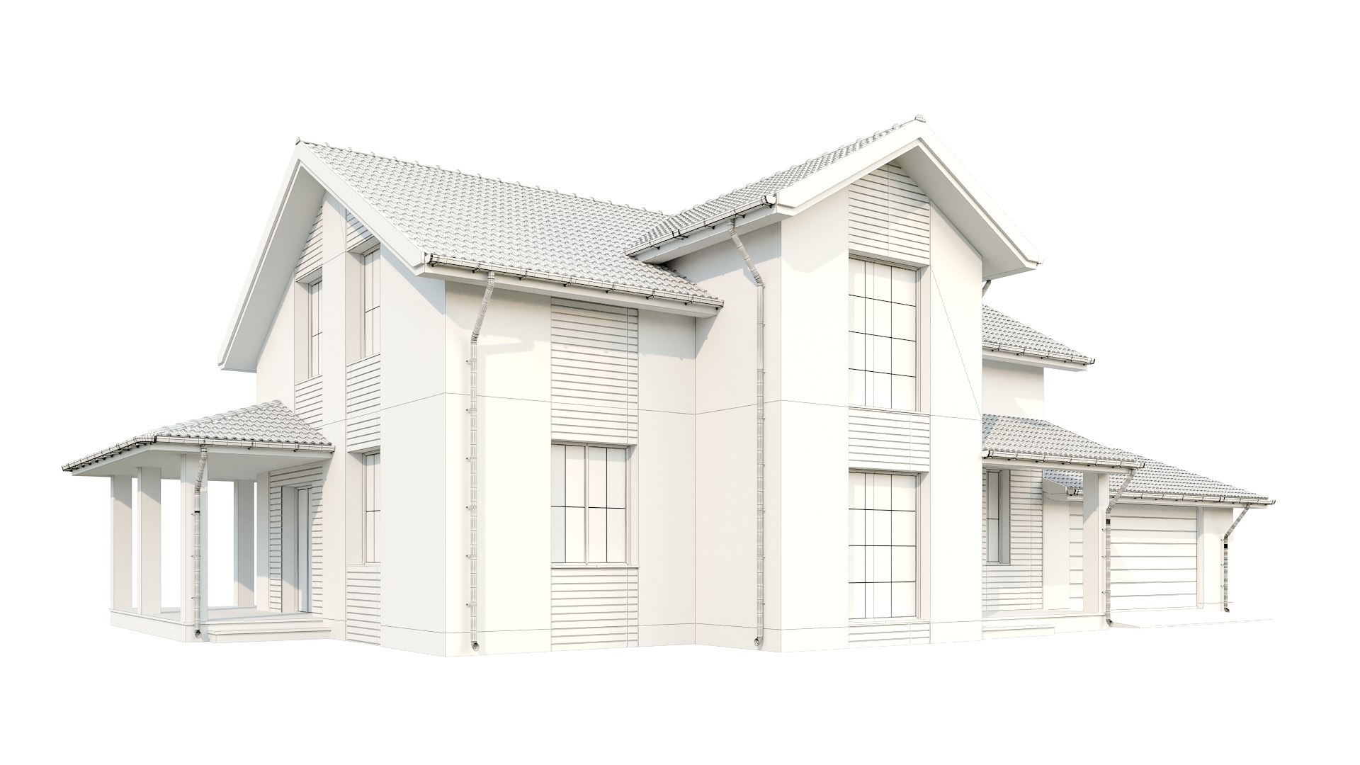 3D Simple Modern Cottage - TurboSquid 1880793