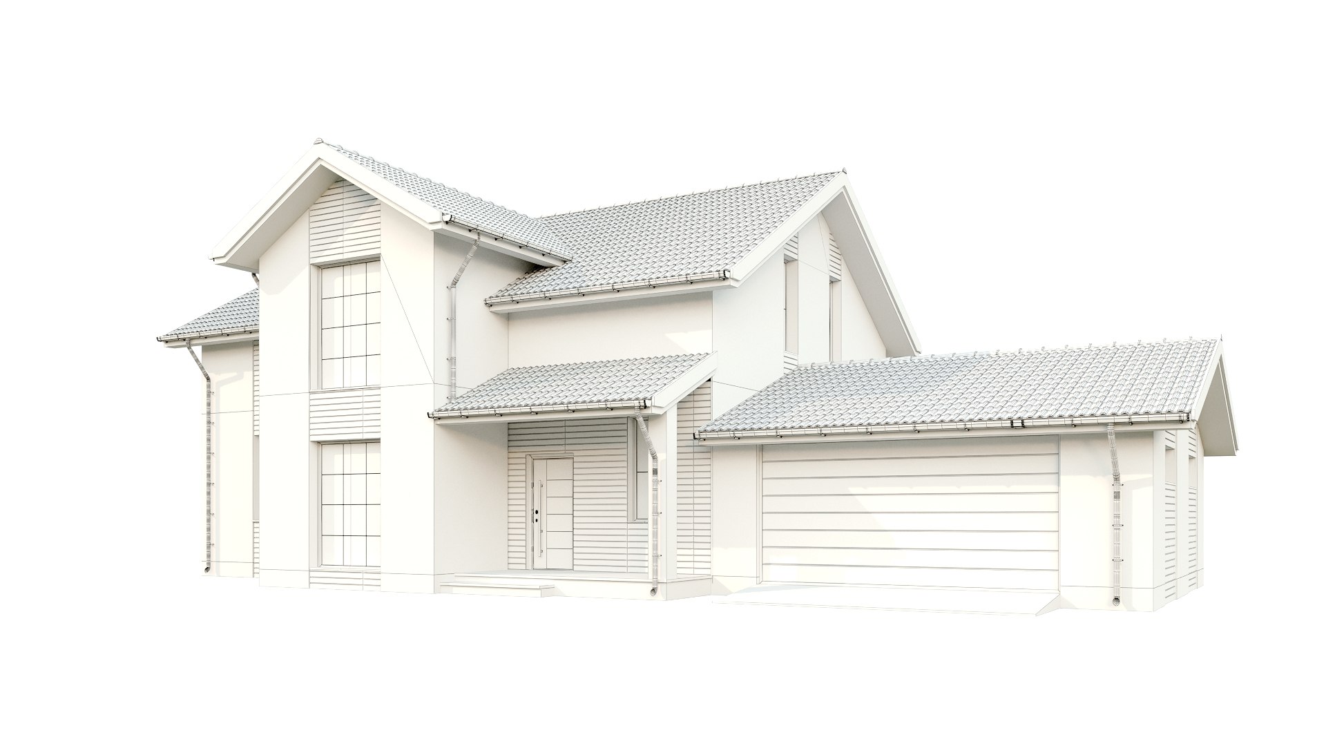 3D Simple Modern Cottage - TurboSquid 1880793