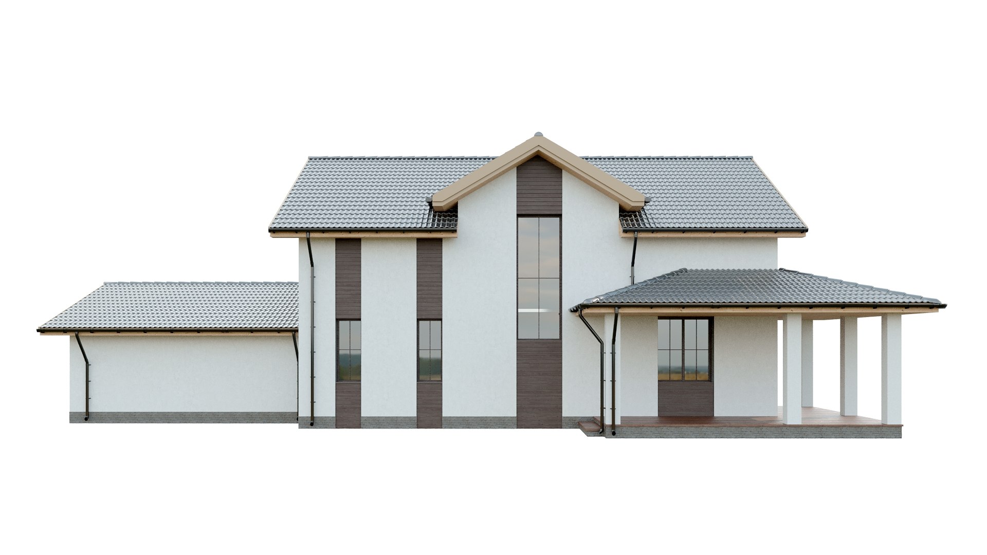 3D Simple Modern Cottage - TurboSquid 1880793