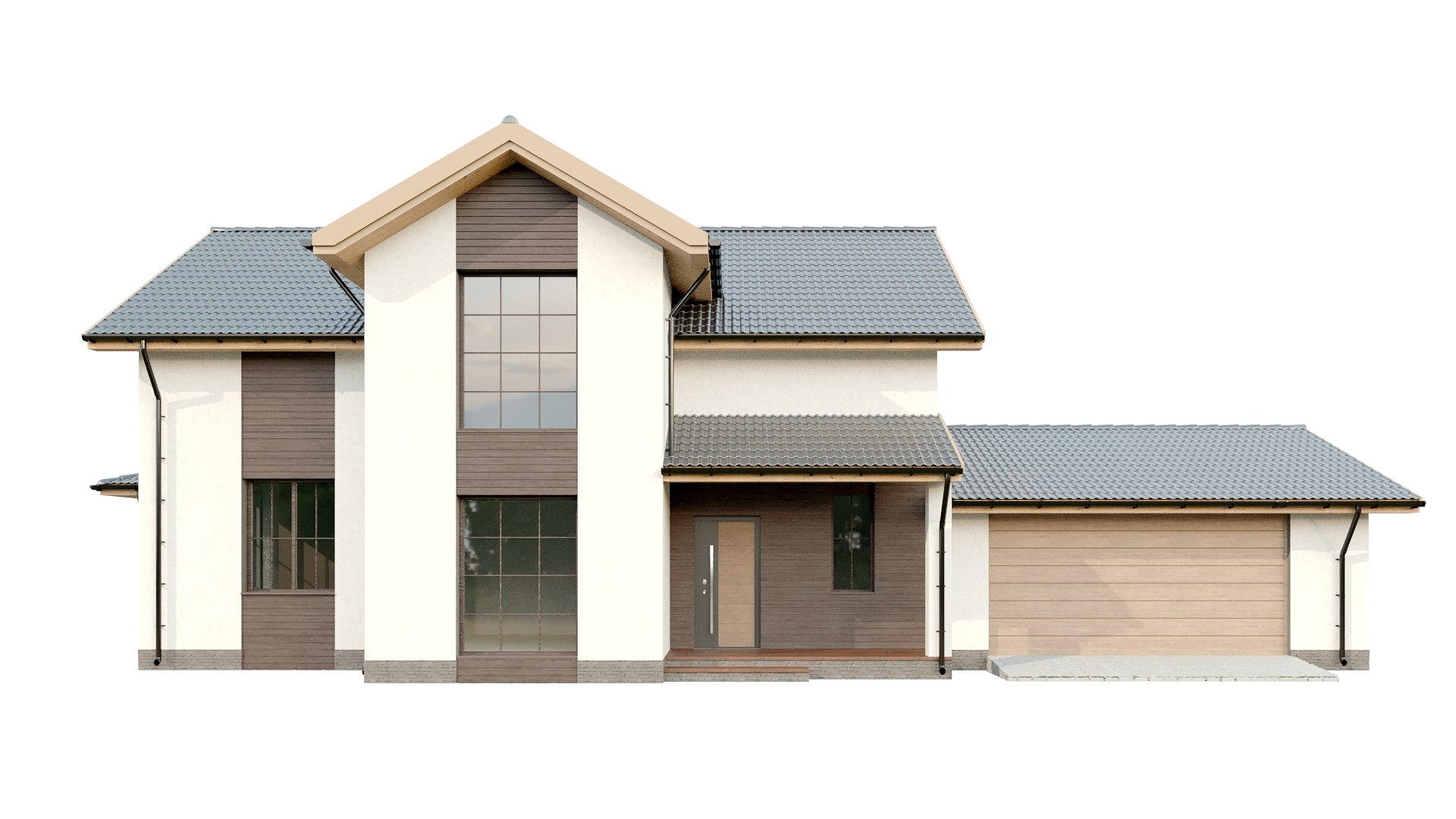 3D Simple Modern Cottage - TurboSquid 1880793