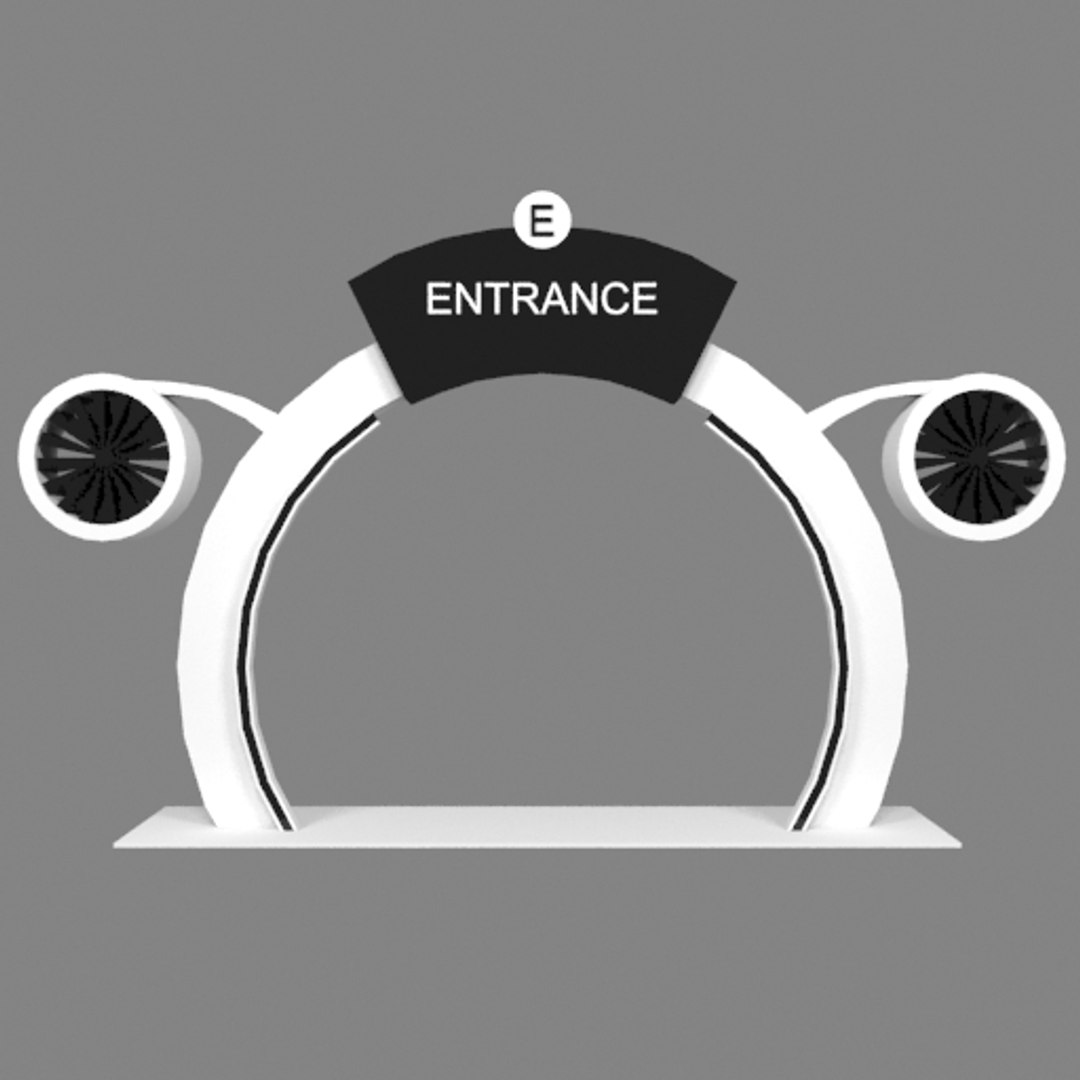 Design Entrance Arch Aviation 3D - TurboSquid 1442151
