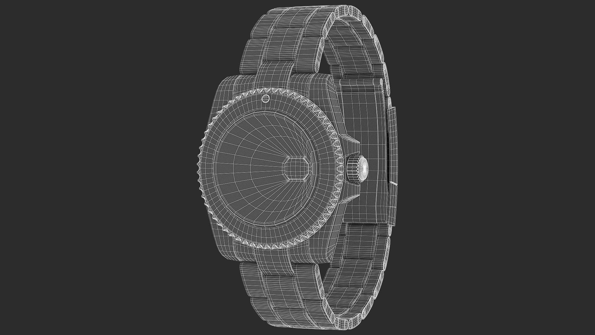 Chrono Watch 2 Black Dial 3D Model - TurboSquid 2140678