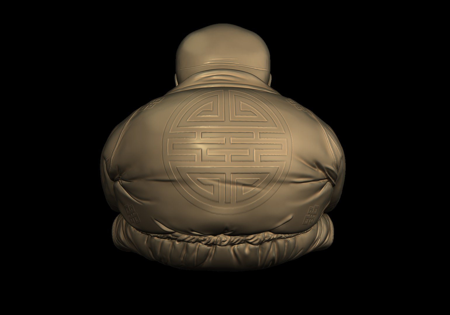 3d Model Hotei Statuette