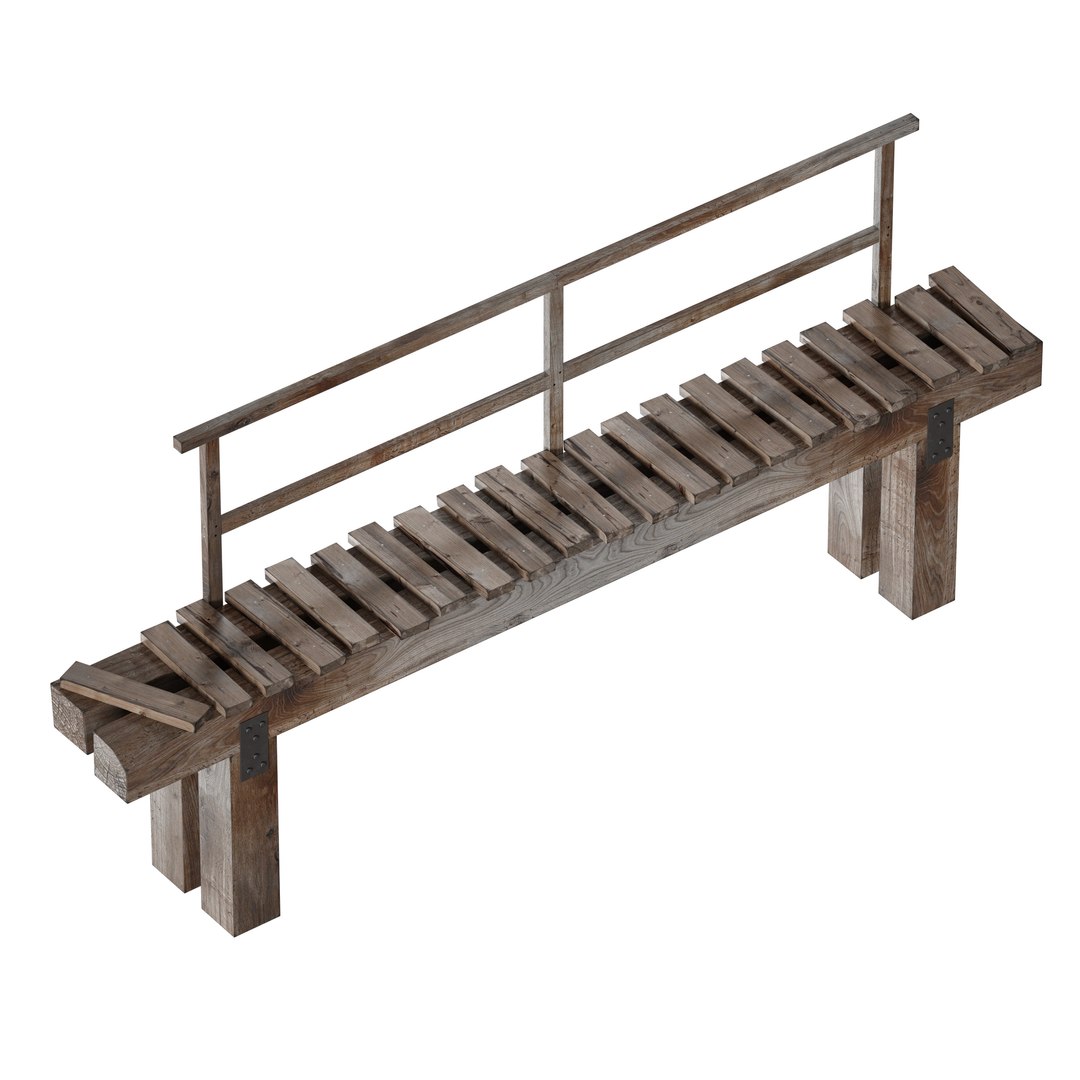3D Wooden Bridge Set Constructor Model - TurboSquid 2146406