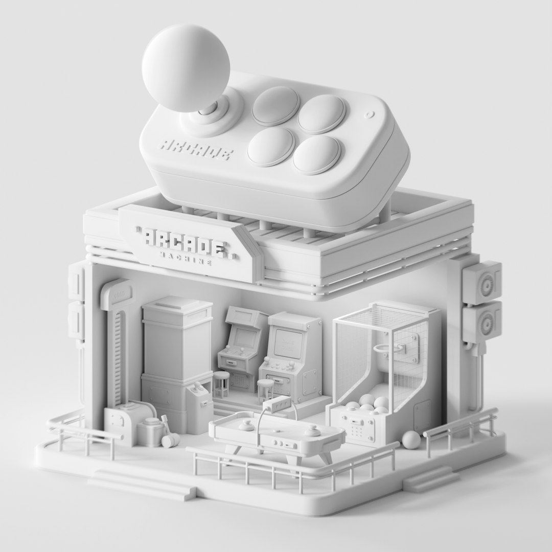 3D Isometric Arcade Game Model - TurboSquid 2326061