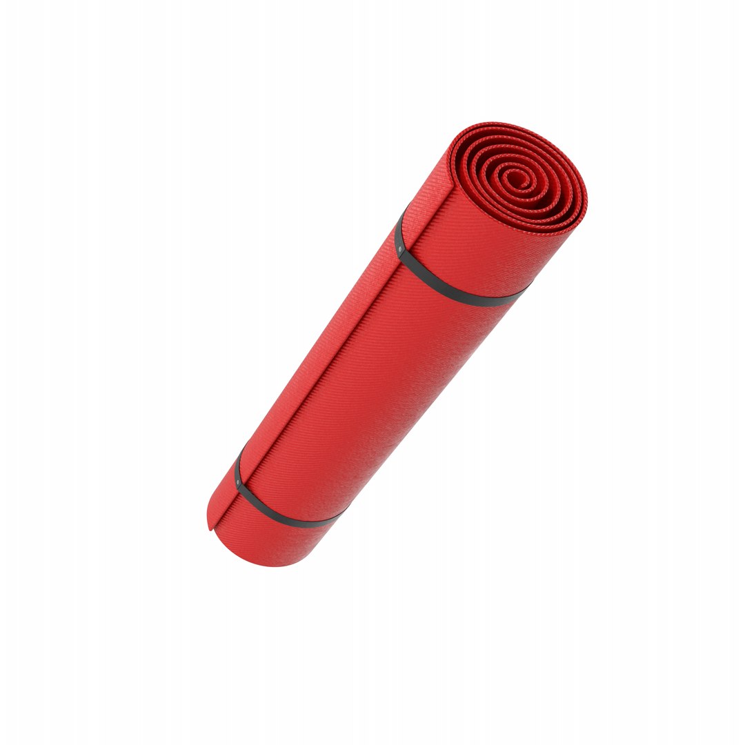 Red Yoga Mat 3D - TurboSquid 2175498