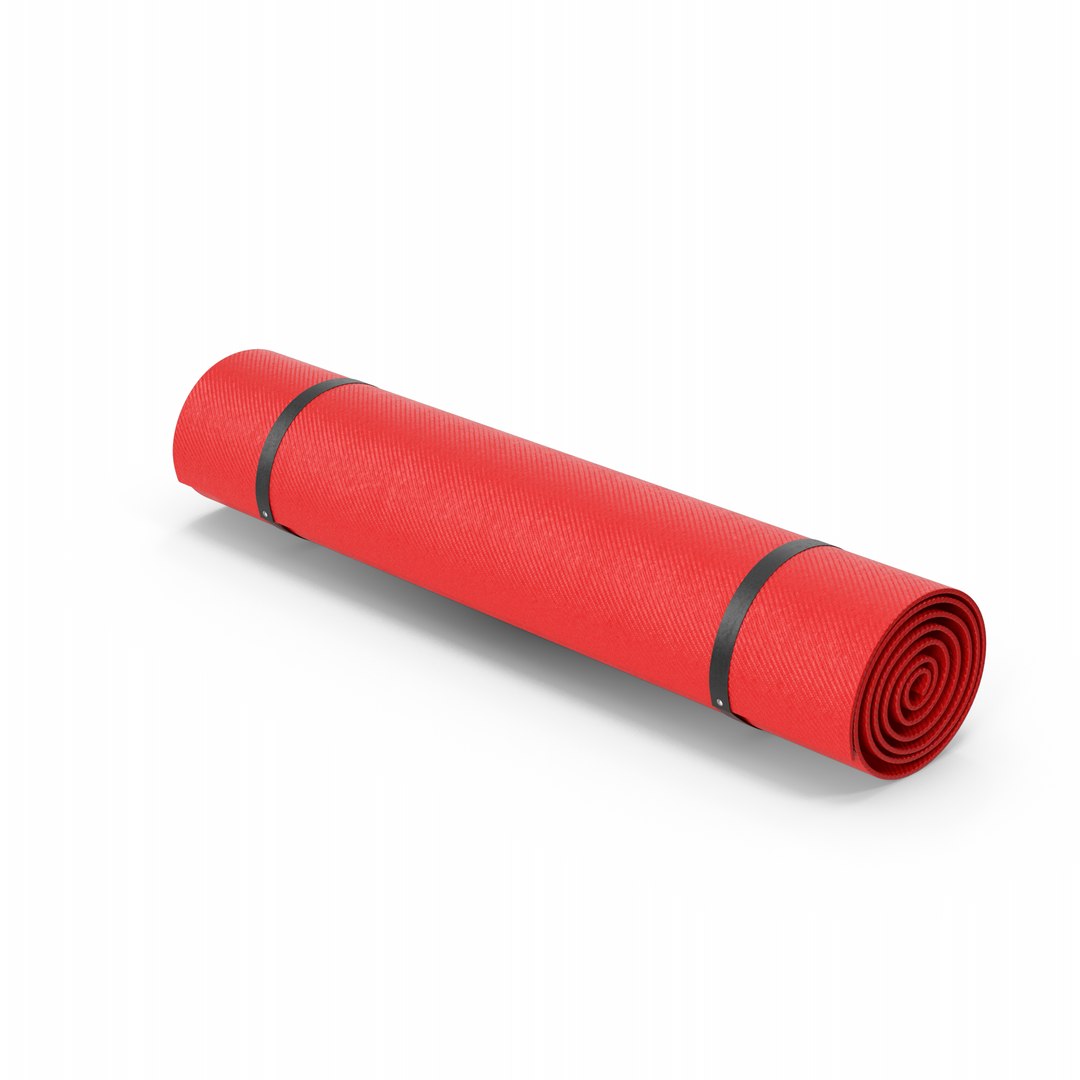 Red Yoga Mat 3D - TurboSquid 2175498