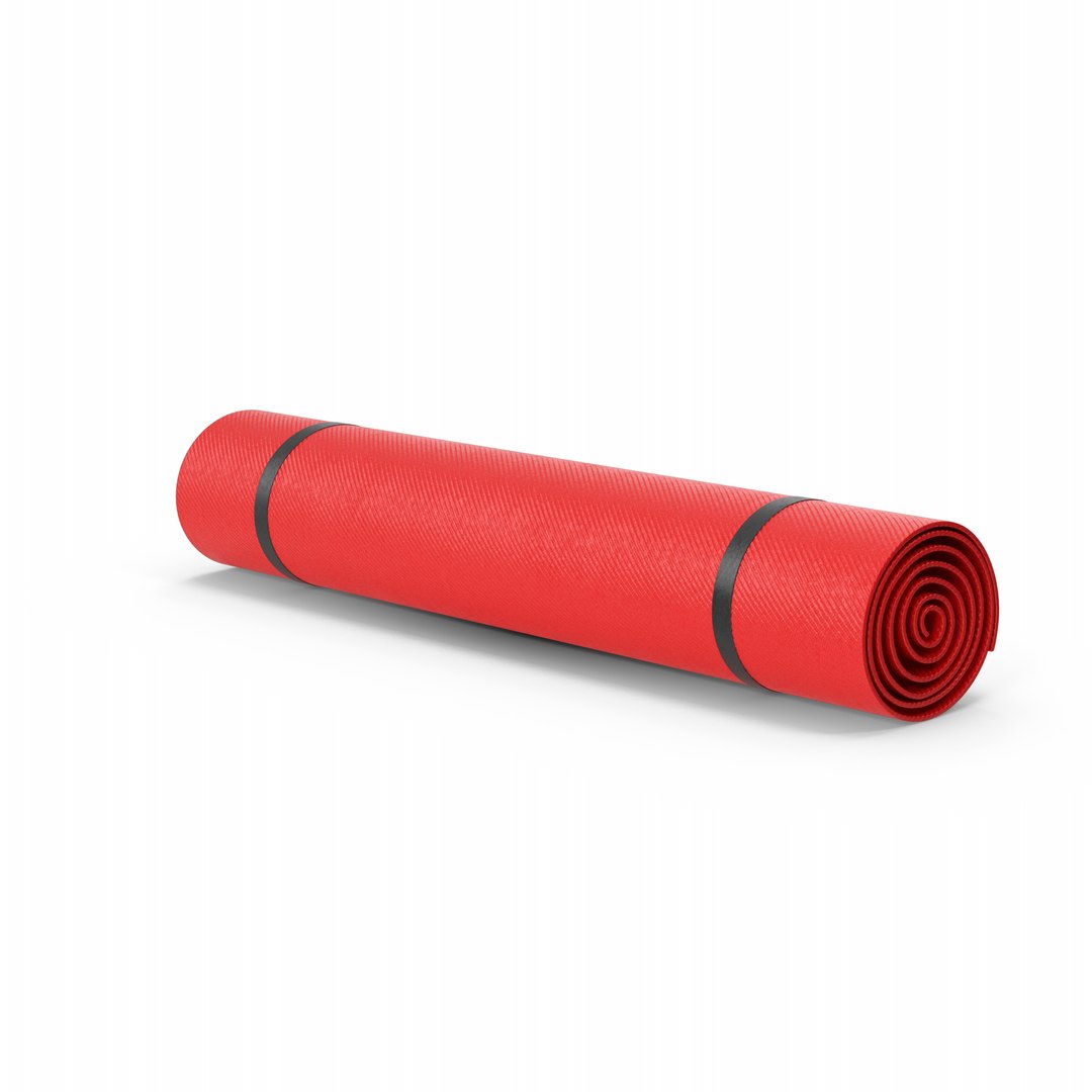 Red Yoga Mat 3D - TurboSquid 2175498
