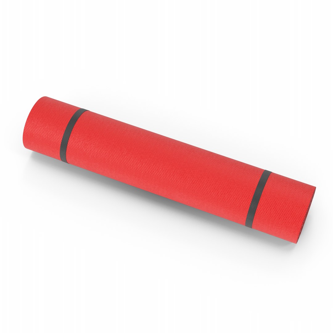 Red Yoga Mat 3D - TurboSquid 2175498