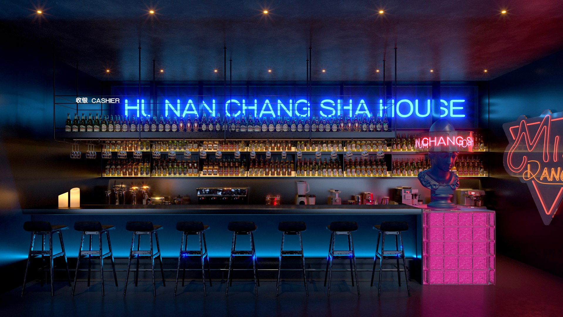 3D модель Modern bar - TurboSquid 2031688