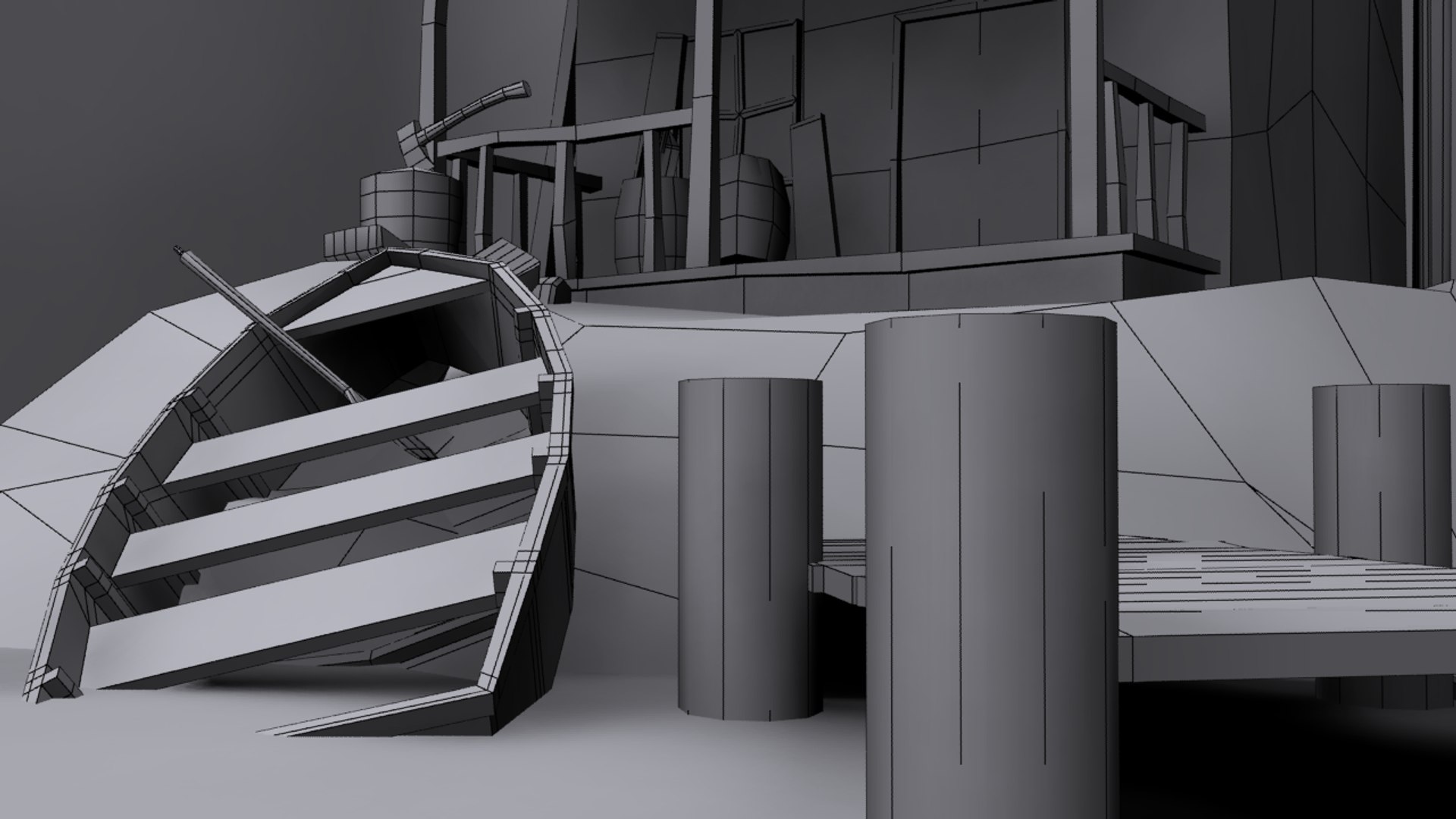 Swamp Shack 3d Model