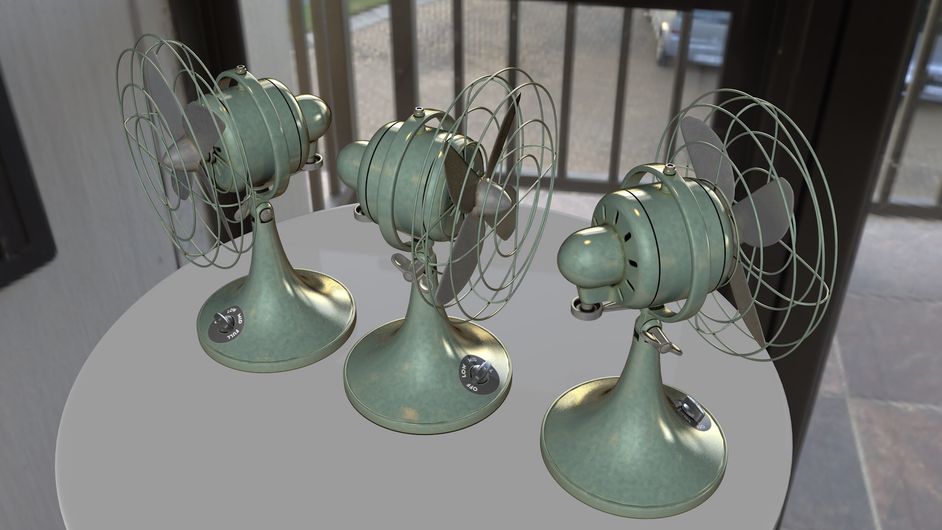 3D Table Fan Retro Model - TurboSquid 1948209