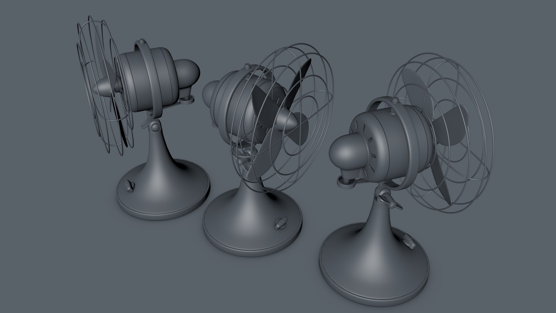 3D Table Fan Retro Model - TurboSquid 1948209