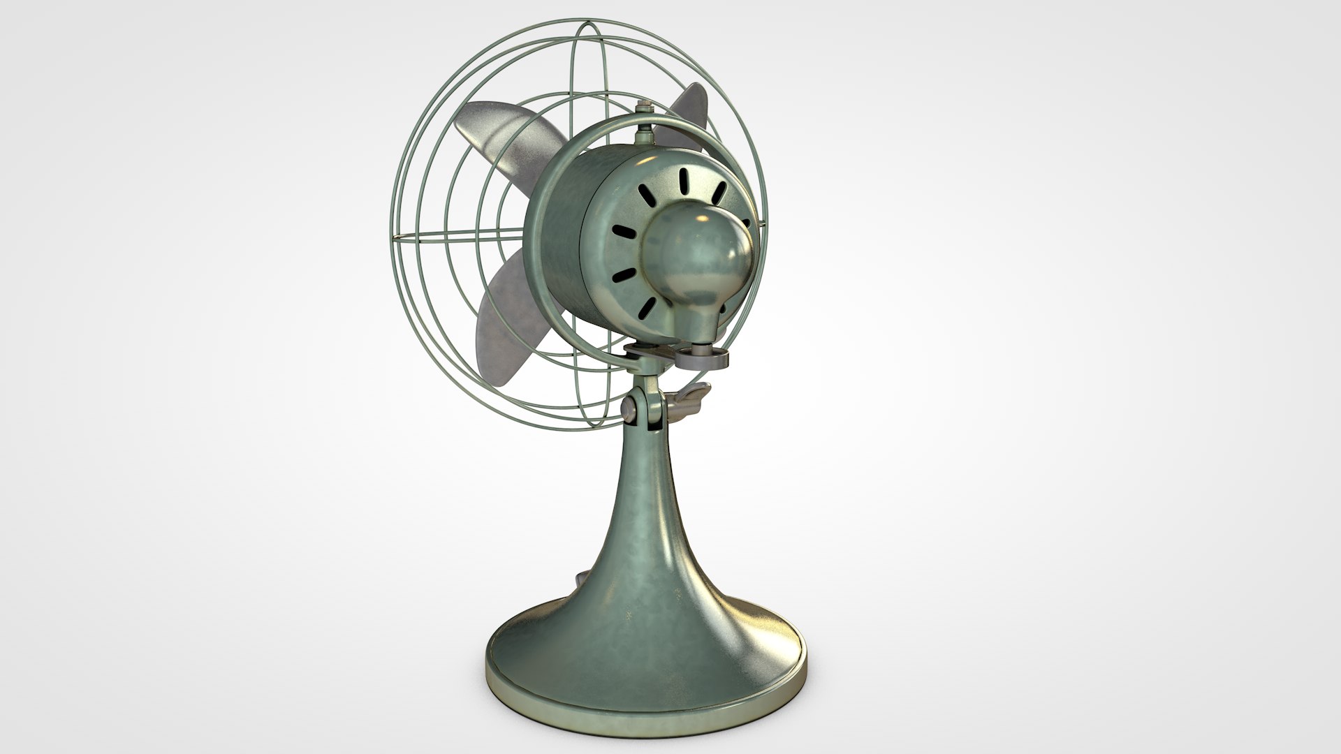 3D Table Fan Retro Model - TurboSquid 1948209