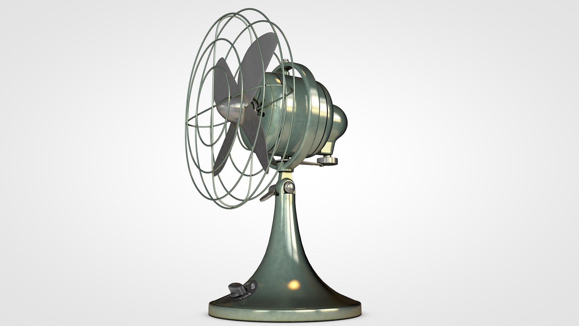 3D Table Fan Retro Model - TurboSquid 1948209