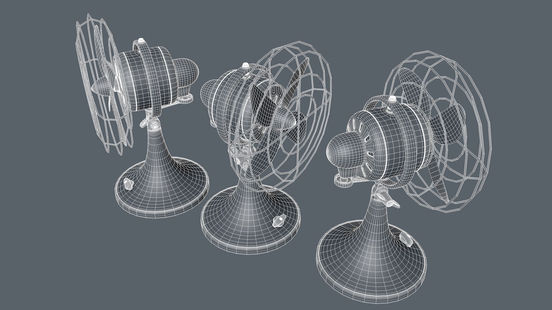 3D Table Fan Retro Model - TurboSquid 1948209