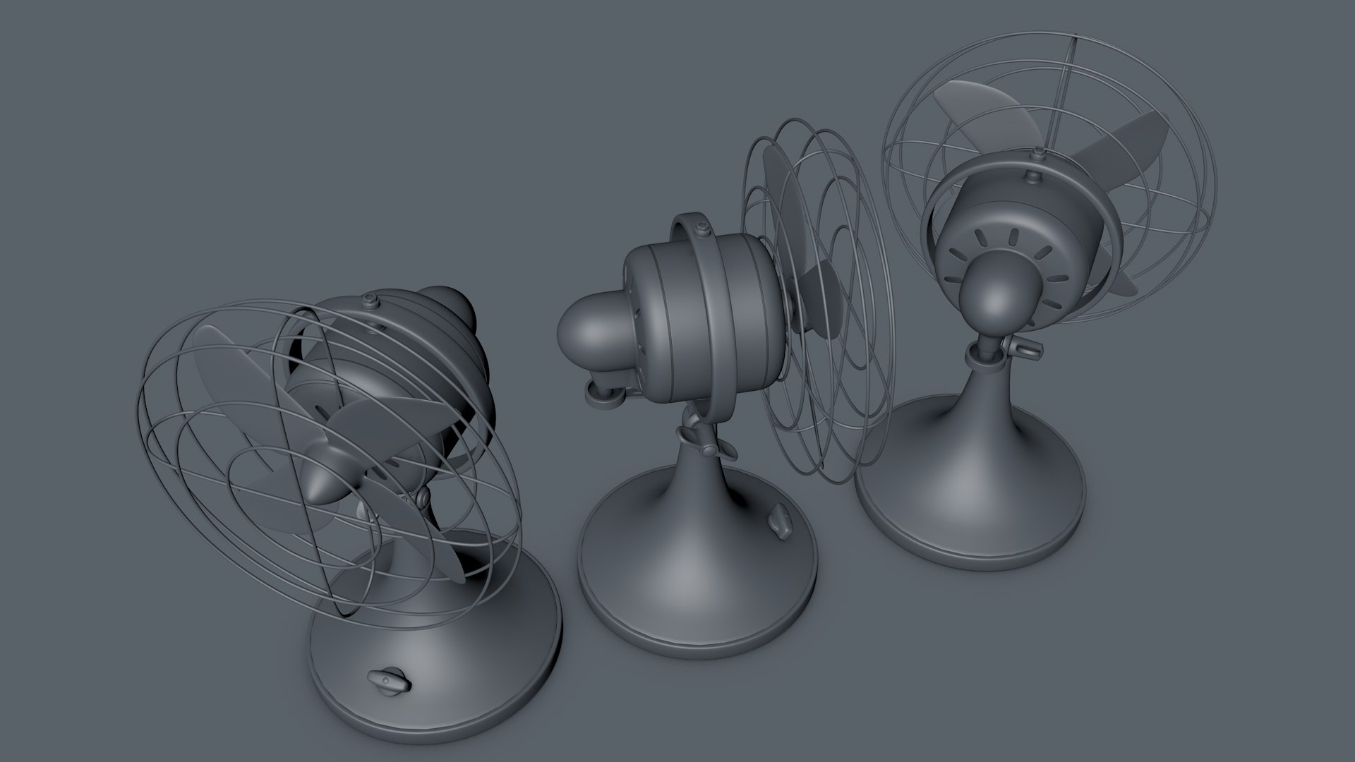 3D Table Fan Retro Model - TurboSquid 1948209